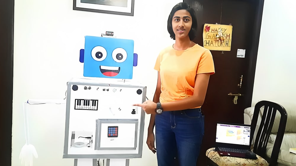 A 17-year-old school girl build Humanoid Robot Project: Sakhi to help ...