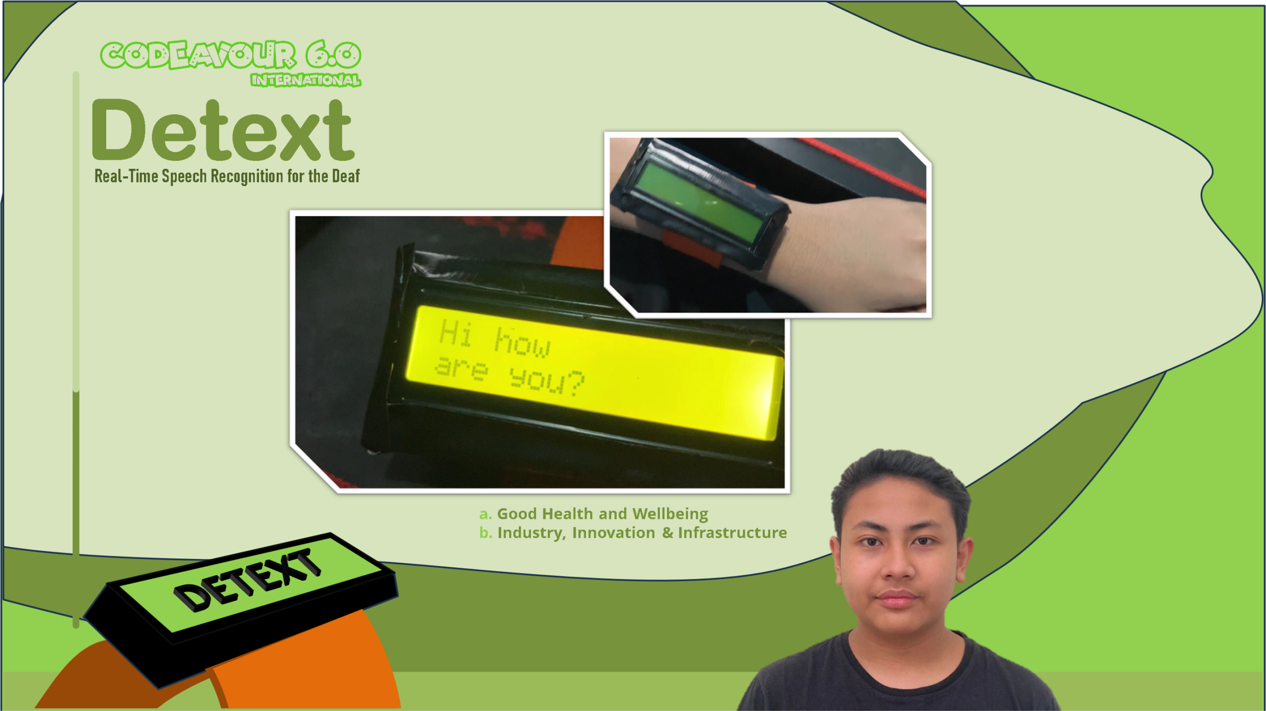 Detext: Real-Time Speech Recognition for the Deaf - Codeavour